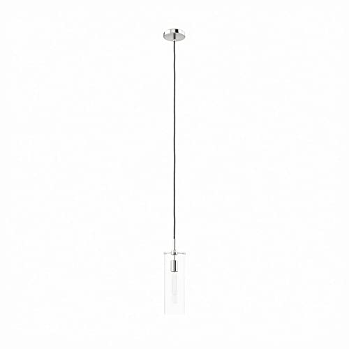 Modway Skylark Pendant Light in Clear Polished Nickel