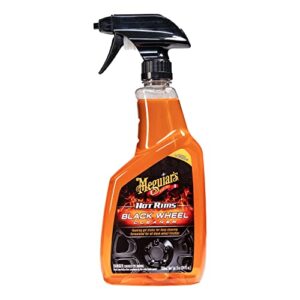 Meguiar's Hot Rims Black Wheel Cleaner - Powerful Formula to Easily Remove Stubborn Brake Dust & Tough Grime - 24 Oz