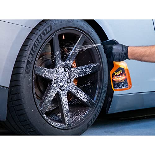 Meguiar's Hot Rims Black Wheel Cleaner - Powerful Formula to Easily Remove Stubborn Brake Dust & Tough Grime - 24 Oz