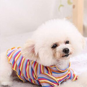 Girl Dog Clothes with Legs T-Shirt Cute Dog Vest Rainbow Clothes Pajamas Winter Cat Puppy Shirt Pet Pet Clothes Winter Dog Clothes for Large Dogs Girl