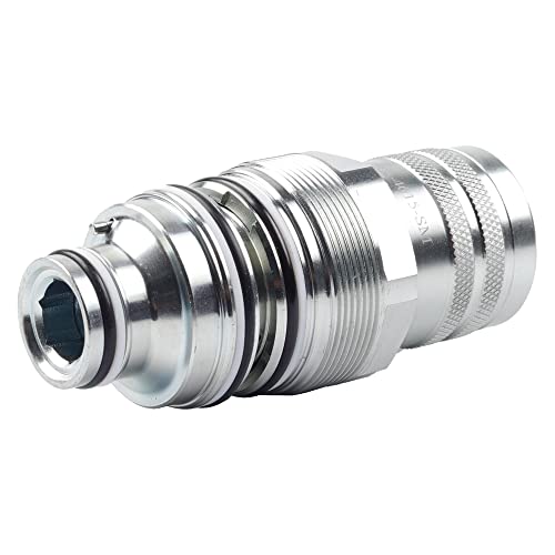 Dasbecan Female Hydraulic Coupler Compatible with Kubota SVL75 SVL75-2 Bobcat 753 763 773 863 864 883 S130 S150 S160 S175 S185 S205 S220 S250 S300 S330 Replaces 6680018 V0511-77150 84390118