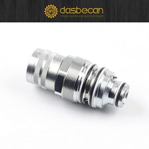 Dasbecan Female Hydraulic Coupler Compatible with Kubota SVL75 SVL75-2 Bobcat 753 763 773 863 864 883 S130 S150 S160 S175 S185 S205 S220 S250 S300 S330 Replaces 6680018 V0511-77150 84390118