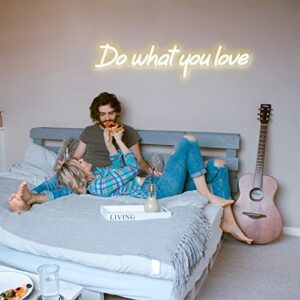 Do what you love LED Sign for Bedroom Wall, Large Neon Sign Wall Home Decor Suitable for Home, Bar, Studio, Club, or Restaurant Decor