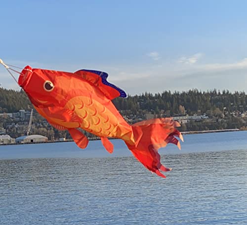 Madrona Brands Small Splash Tropical Fish Windsock | Durable Outdoor Hanging Decoration | Deck, Garden, Dock, Patio and More | 30-Inch