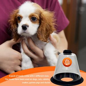 PRCMISEMED [for Veterinarians] Oxygen Therapy Rescue Mask Set for Dogs or Cats, Can be Used for Various Animals