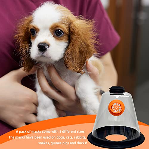 PRCMISEMED [for Veterinarians] Oxygen Therapy Rescue Mask Set for Dogs or Cats, Can be Used for Various Animals