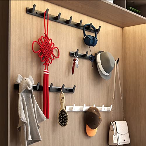 LUYU Wall Mounted Hook Rack Entryway Kitchen Bathroom Storage Organizer Hanger for Coat Bag Hat（3 Hook Gray）