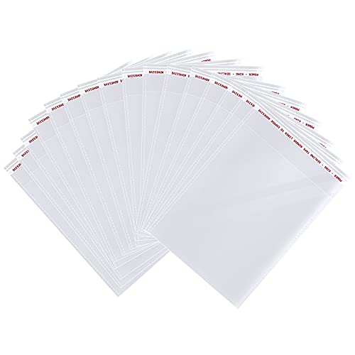 12” x 16” Large Resealable Cellophane Bags 500 pcs, Self Sealing Clear Bags for Packaging Products Self-adhesive Cello Bags for Clothes, T-shirts, Pants and Gifts, 500 ct in Bulk