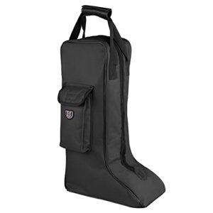 harrison howard tall boot carry bag black