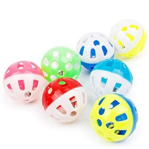 10pcs Hollow Rolling Bell Ball Pet Bird Toy Rolling Bell Ball Parrot Cat Toy Cockatiel Bird Toy