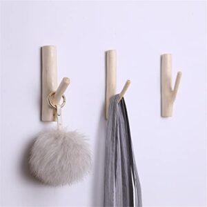 XDCHLK Handmade Real Wood Tree Branch Wall Hook Rustic Decorative Adhesive Wooden Coat Hooks Entryway Key Holder