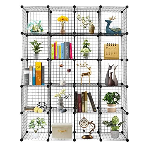 20-Cube Organizer Cube Storage Shelves Steel Organizer Bookcase