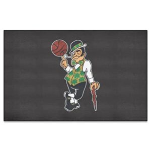 fanmats 36878 boston celtics basketball rug - 27in. diameter