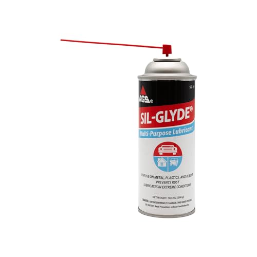 SIL-Glyde General Purpose Silicone Lubricant for All Environments, Stops Squeaks, Prevents Rust, Weather-Proof - 10.5 oz Aerosol