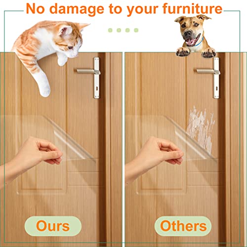 Door Scratch Protector-3 x 40" x 8.2", Protect Your Door, Furniture and Wall, Anti-Scratch Guard for Furniture, Heavy Duty Door Cover Scratch Shield