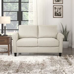 lexicon mendota living room loveseat, beige