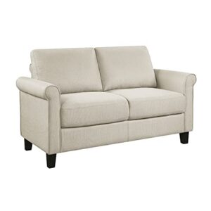 Lexicon Mendota Living Room Loveseat, Beige