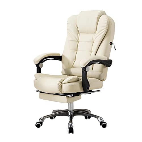 SEASD Office Chair Multifunction Office Computer Chair Swivel Reclining Boss Chair Household Study Room