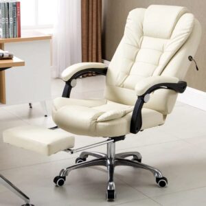 SEASD Office Chair Multifunction Office Computer Chair Swivel Reclining Boss Chair Household Study Room