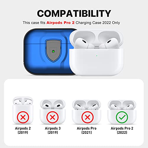 Valkit Compatible Airpods Pro 2nd Generation Case Cover with Lock + Valkit Compatible Airpods Pro 2nd Generation Case Cover with Lock for Men Women Bundle