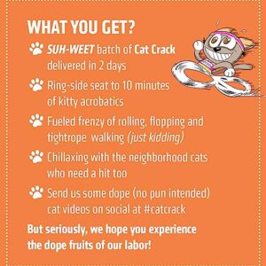 Cat Crack Catnip 1 Cup Bundled with Organic Catnip 1 Cup, Premium Blend Safe for Cats, Infused with Maximum Potency Your Kitty is Sure to Go Crazy