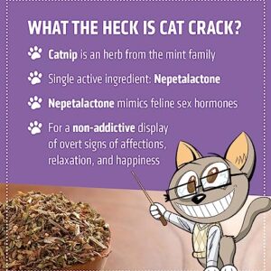 Cat Crack Catnip 1 Cup Bundled with Organic Catnip 1 Cup, Premium Blend Safe for Cats, Infused with Maximum Potency Your Kitty is Sure to Go Crazy