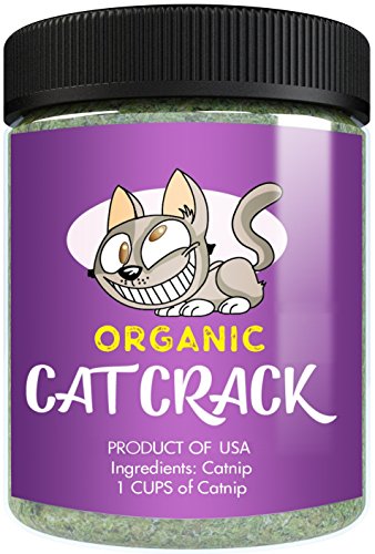 Cat Crack Catnip 1 Cup Bundled with Organic Catnip 1 Cup, Premium Blend Safe for Cats, Infused with Maximum Potency Your Kitty is Sure to Go Crazy