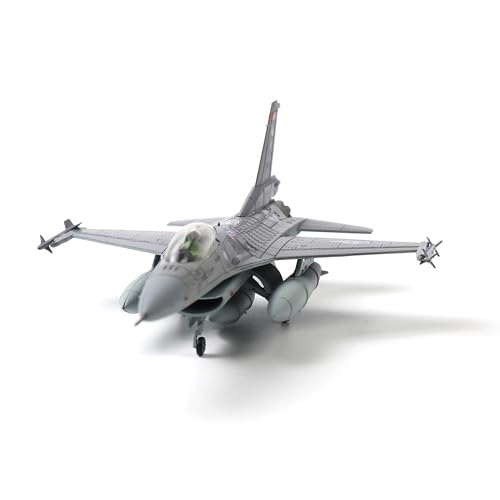 NUOTIE 1/100 F-16C Fighting Falcon Fighter Model Metal DieCast Aircraft Jet Kit Fighter Plane Model Military Airplane for Collection and Gift