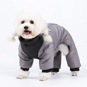 Dog Jacket Windproof Keep Warm Reflective Puppy Dog Outdoor Four-legged Coat Pet Clothes Dog Jacket