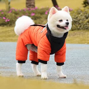 Dog Jacket Windproof Keep Warm Reflective Puppy Dog Outdoor Four-legged Coat Pet Clothes Dog Jacket