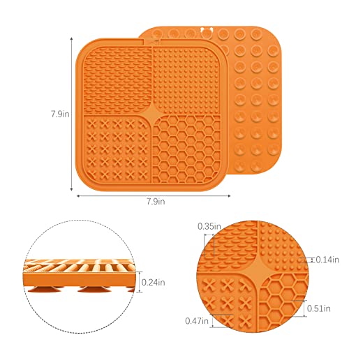 MateeyLife Large Lick Mat for Dogs & Cats with Suction Cups, Lick matts for Large Dogs Anxiety Relief, Cat Peanut Butter Lick Pad, Dog Enrichment Toys for Boredom Reducer, Dog Treat Mat for Bathing