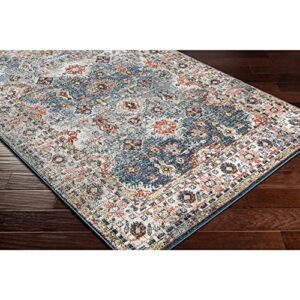 SURYA Davaro Traditional Medallion Area Rug,7'10" x 10',White