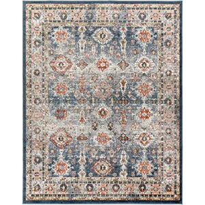 SURYA Davaro Traditional Medallion Area Rug,7'10" x 10',White