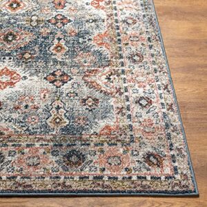 SURYA Davaro Traditional Medallion Area Rug,7'10" x 10',White