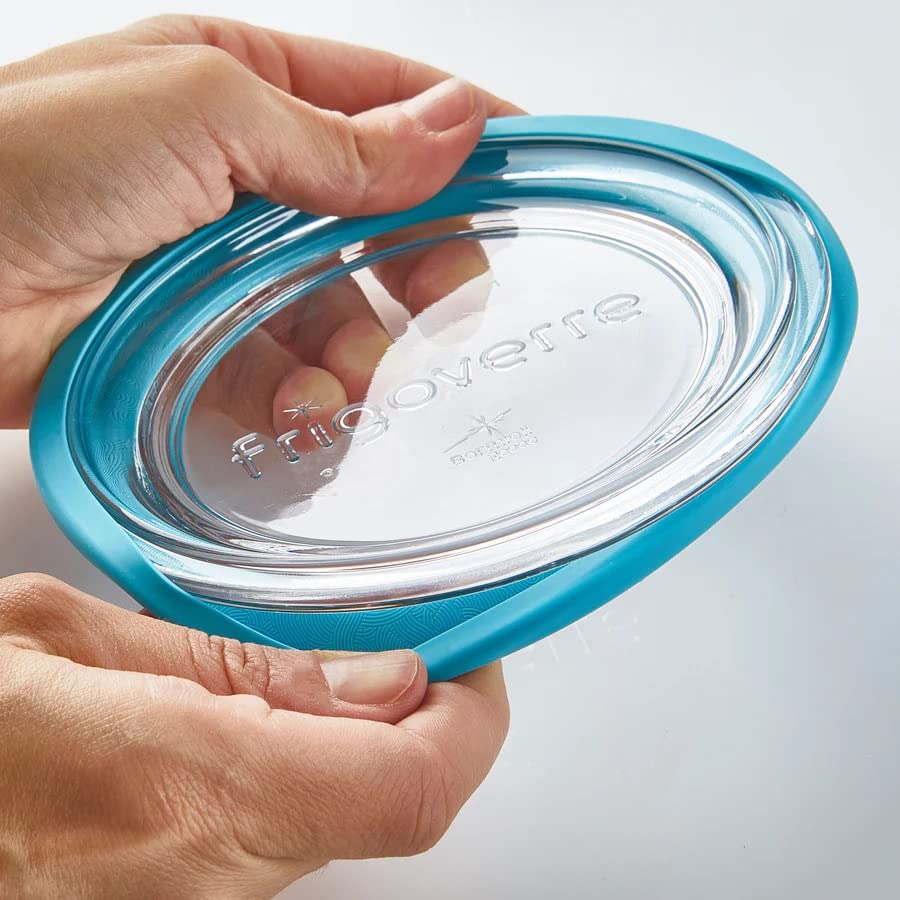 Bormioli Rocco Frigoverre Future 6.25 oz. Round Food Storage Container, Made From Durable Glass, Dishwasher Safe, Made In Italy.