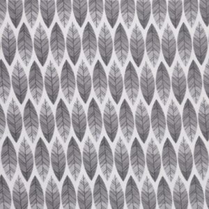 mook fabrics flannel feathered, frost grey, 15 yard bolt