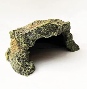 jxcbxj reptile rock hide cave,aquarium escape habitat cave,for small lizards,frogs,turtles,snakes