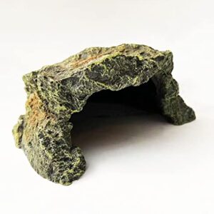 JXCBXJ Reptile Rock Hide Cave,Aquarium Escape Habitat Cave,for Small Lizards,Frogs,Turtles,Snakes