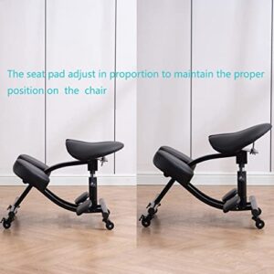 WAEYZ Ergonomic Kneeling Chair, Height and Angle Adjustable Chairs, Tilt Balance Seat, for Learning Office Rocking Chair,Improves and Corrects Posture Chair