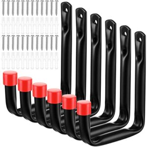 24 pcs garage bike hose hooks shed storage hooks and hangers garden hose hook shovel holder heavy duty hooks j utility hangers ladder hooks for wall hangers wall hooks for hanging bikes, ladders, cord