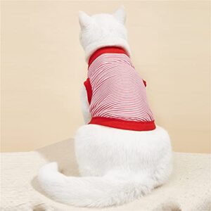 Male Dog Clothes 13 Pounds Breathable Striped Cotton British Vest Cat Dog Style T-Shirt Sleeveless Pet Coat Extra Small Puppy Clothes