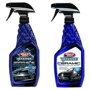 black magic 120182srp intense graphene quick detailer 23oz 120188srp intense ceramic waterless car wash 23oz