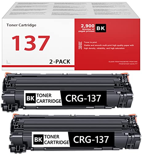 CRG-137 137 Black Toner Cartridge High Yield Replacement for Canon CRG137 9435B001 imageCLASS D570 MF216n MF232w MF212w MF217w MF210 MF220 Printer Toner, 2 Pack