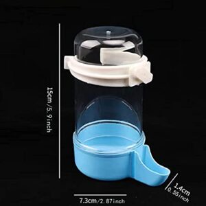 kikiledio Bird Water Dispenser，2pcs 16.7Oz Bird Water Dispenser for Cage，pet Bird Water Feeder， Pet Bird Feeder