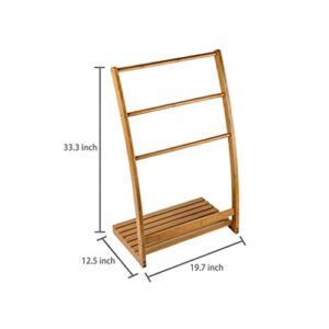 LIRUXUN Floor Clotheshorse Indoor Clothes Dryer Rack Towels Hanging Rack and Wood Stable Ground Clothes Hanger