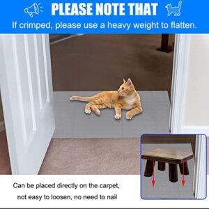 8.2Ft Cat Carpet Protector,Cat Carpet Protector for Doorway,DIY Non Slip Carpet Protector for Pets,Easy to Cut, Carpet Protector Stop Cats from Scratching Carpet at Doorway