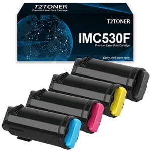 t2toner im c530fb 418236 418237 418238 418239 remanufactured toner cartridge replacement for ricoh lanier im c530f savin im c530fb printer.black cyan magenta yellow