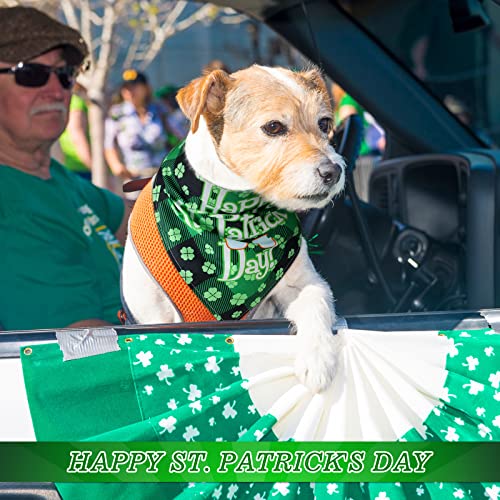 30 Pieces St. Patrick's Day Dog Bandanas St. Patrick's Day Dog Cat Bibs Holiday Pet Costume Dog St. Patrick's Day Outfit Triangle Scarf Kerchief for Small to Medium Pet