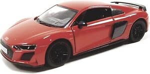 kinsmart audi r8 2020 crimson red hardtop 1/36 scale diecast car