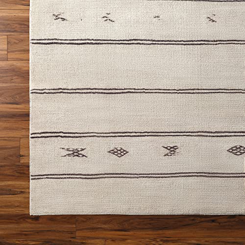 Becki Owens x Surya Rivi Moroccan Area Rug , 5'3" x 7', Light Grey